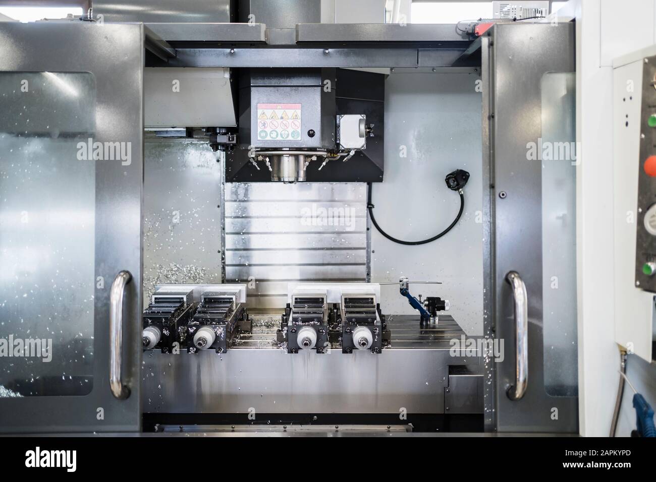Modern machine in factory Stock Photo - Alamy