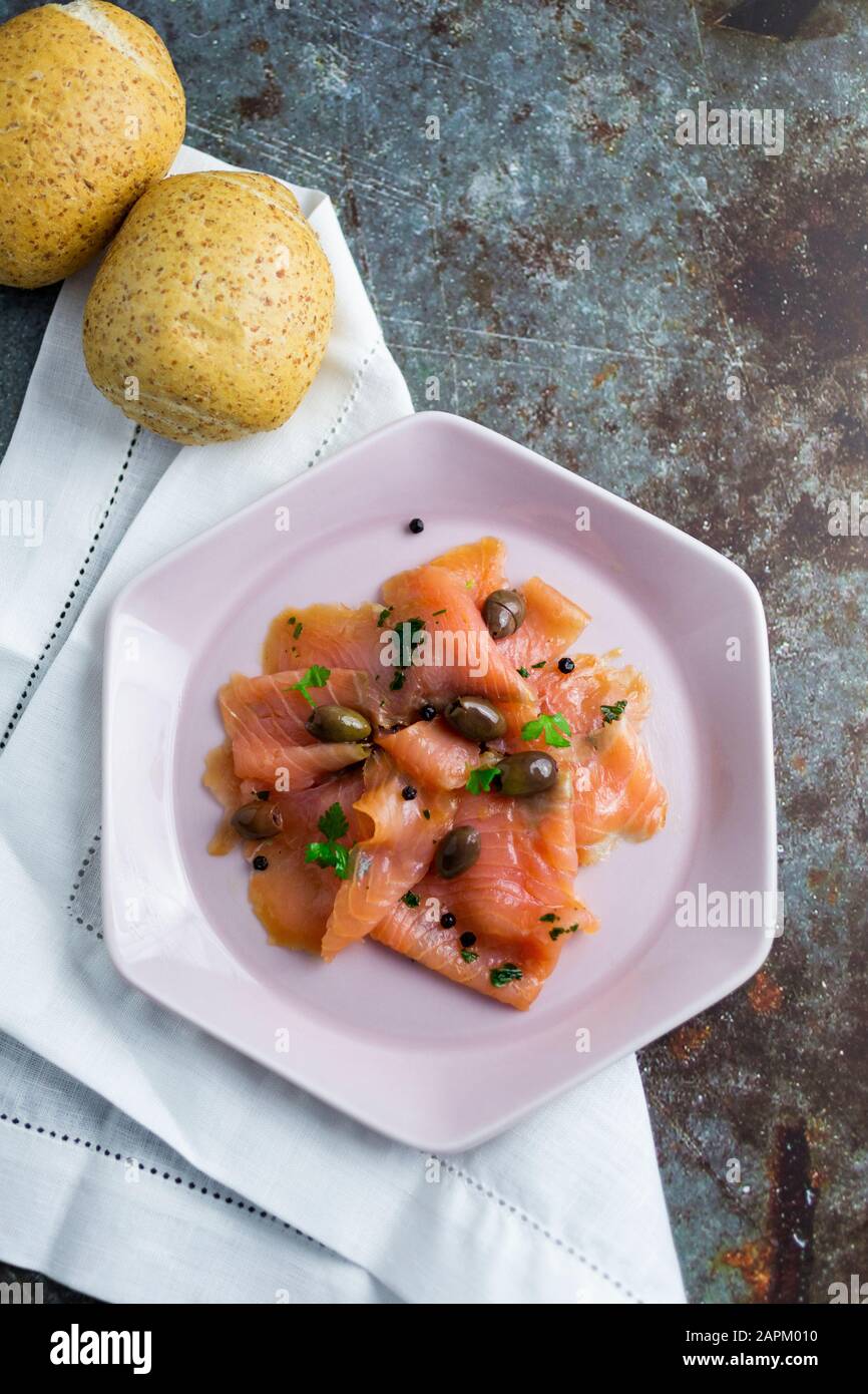 Raw salmon meat hi-res stock photography and images - Alamy