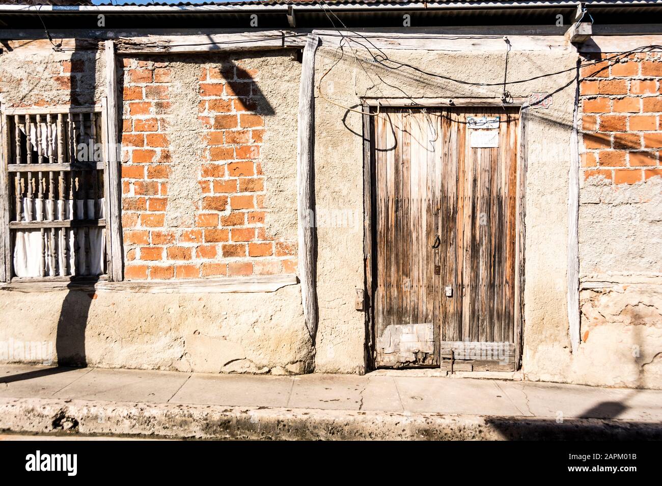 The front facade of a home in Santiago de Cuba, Cuba Stock Photo - Alamy