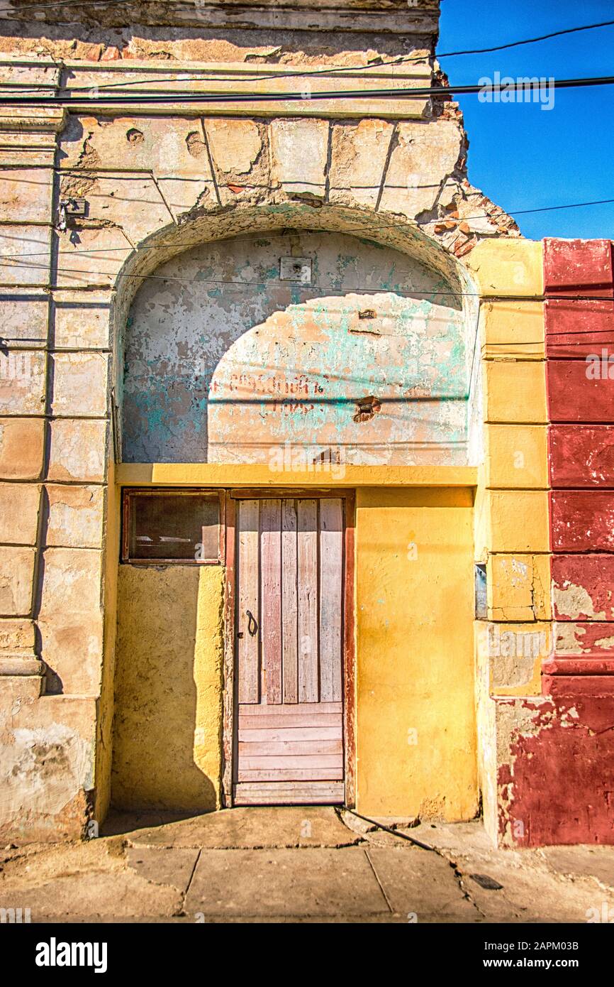 The front facade of a home in Santiago de Cuba, Cuba Stock Photo - Alamy