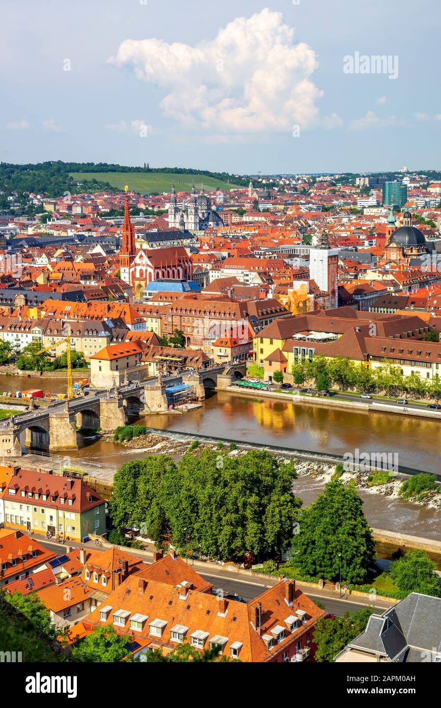 Aerial germany wurzburg hi-res stock photography and images - Alamy