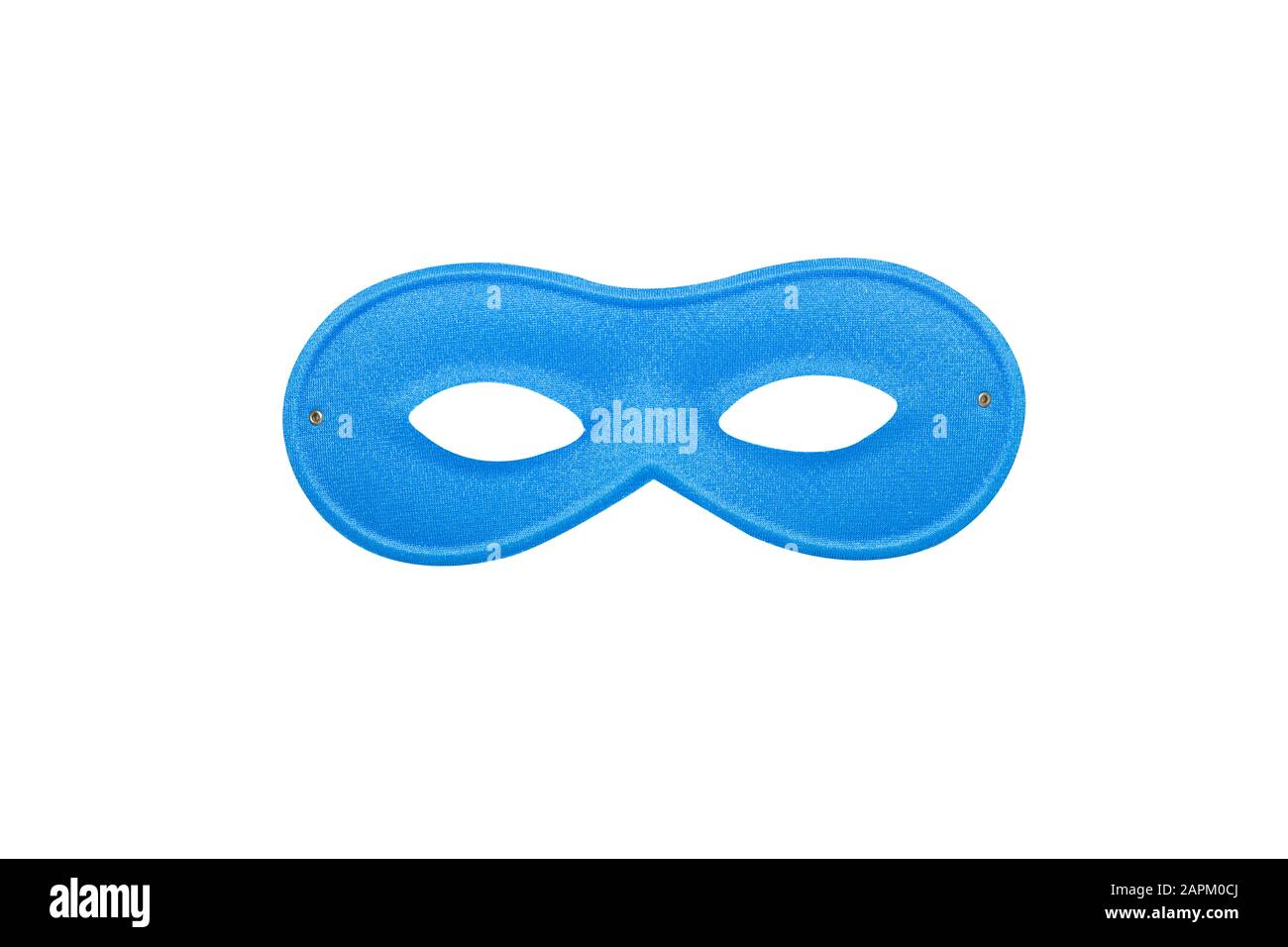 Blue carnival simple mask isolated on a white background Stock Photo ...