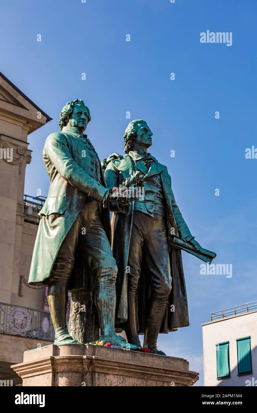 Schiller und goethe denkmal hi-res stock photography and images - Alamy