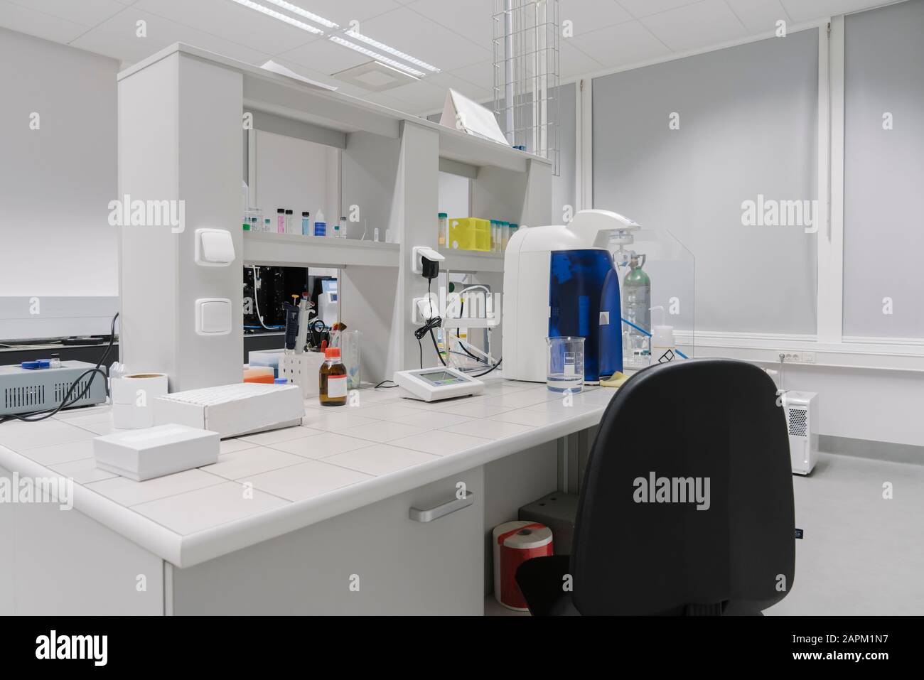 Interior of a laboratory Stock Photo - Alamy