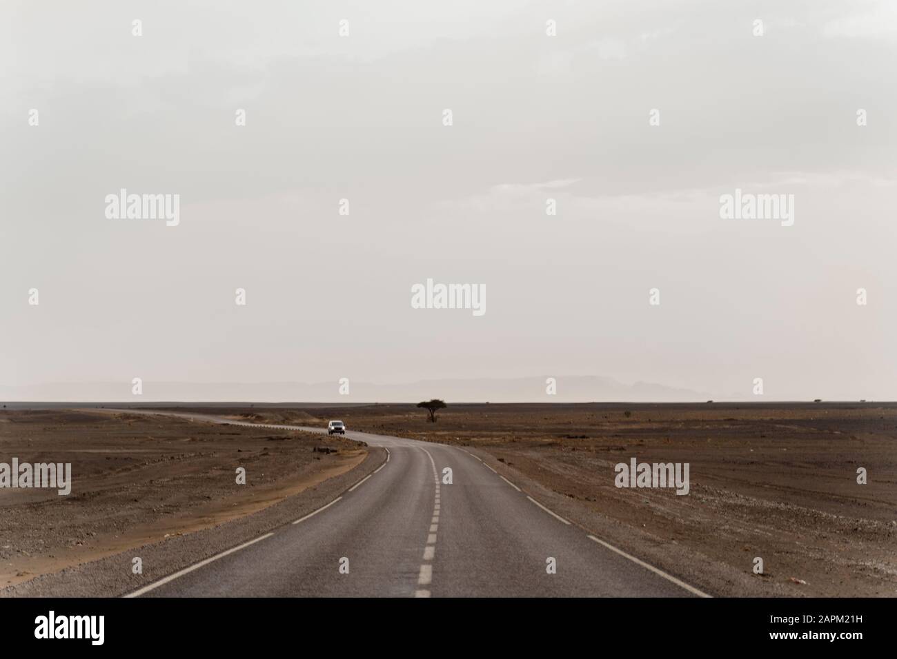 Car driving on country road, Fez, Morocco Stock Photo - Alamy