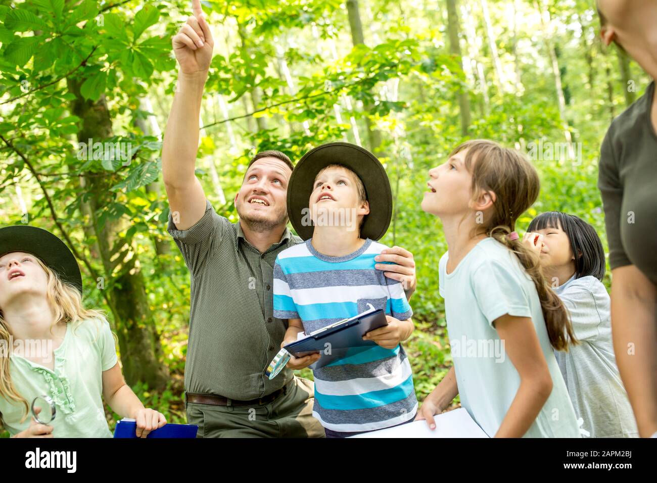 Children exploring trees hi-res stock photography and images - Alamy