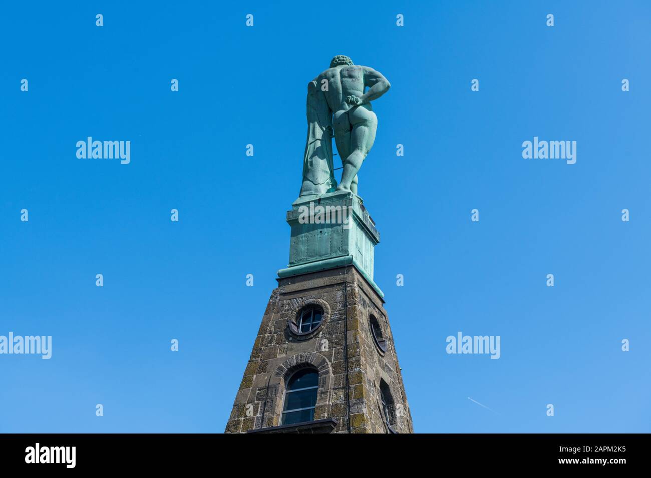 Low angle hercules monument bergpark wilhelmshohe hi-res stock ...