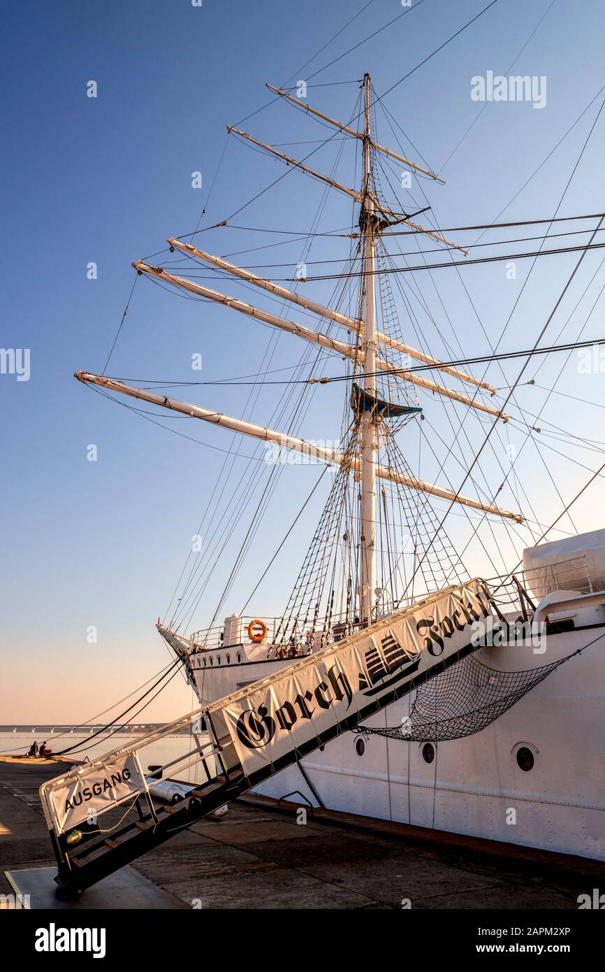 Gorch fock i ship moored port stralsund hi-res stock photography and ...