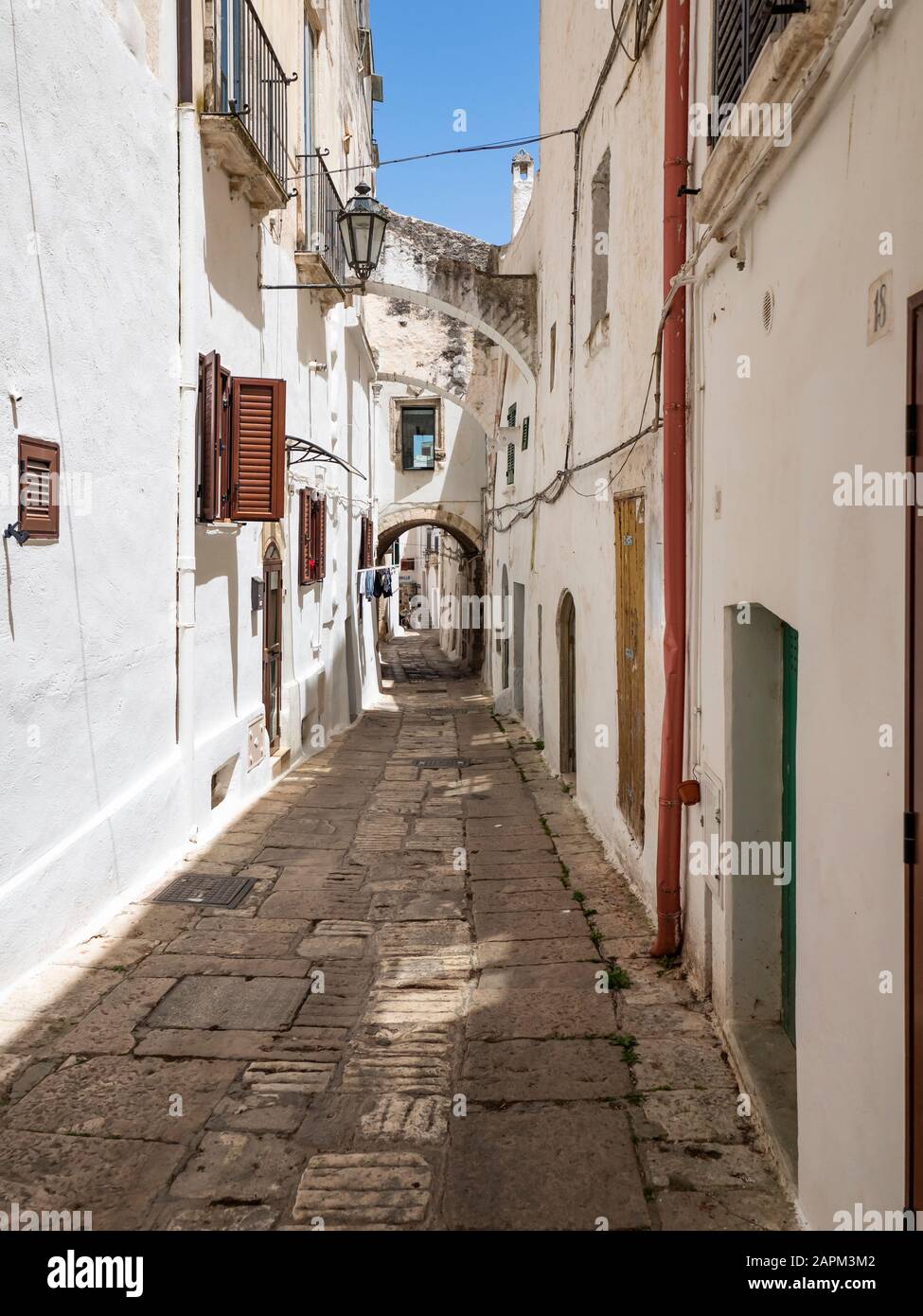 Italien, Apulien Ostuni, , die weiße Altstadt des Bergdorfes, Ostuni ...