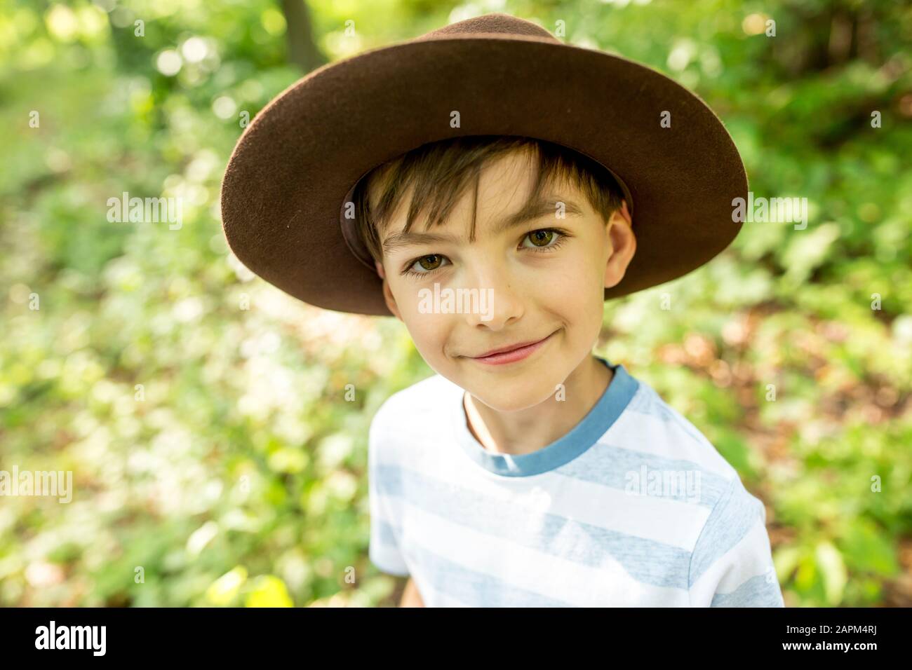 Portrait of a little boy scout Stock Photo - Alamy