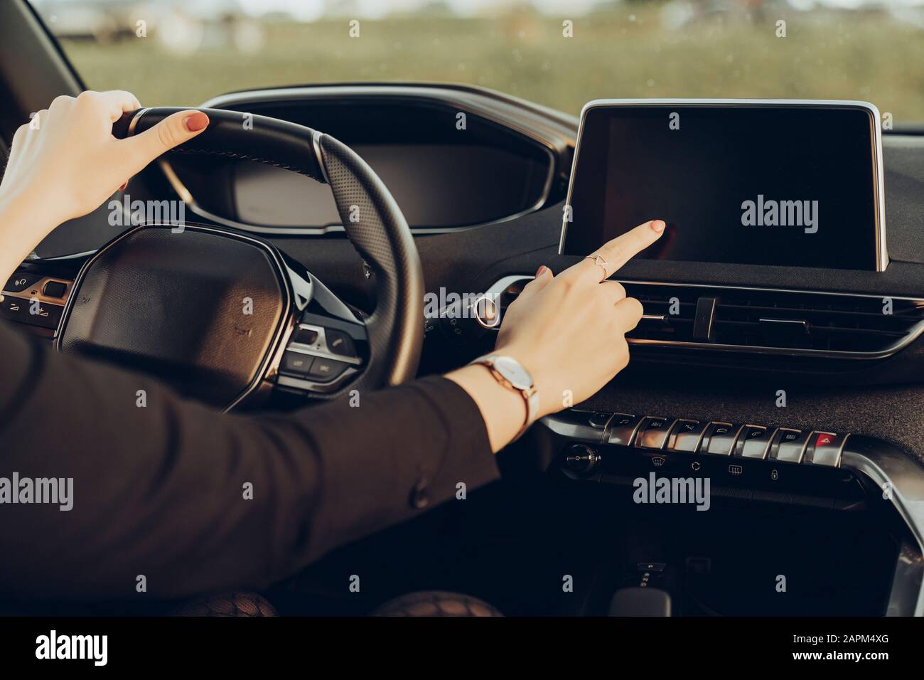Young blonde woman displays hi-res stock photography and images - Alamy