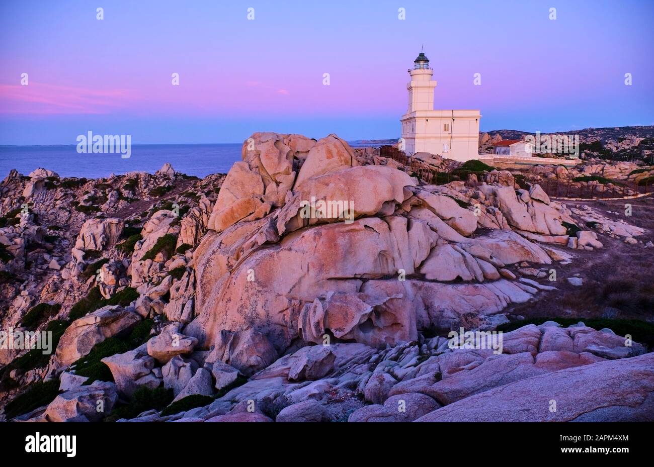 Italy, Province of Sassari, Santa Teresa Gallura, Capo Testa Lighthouse ...