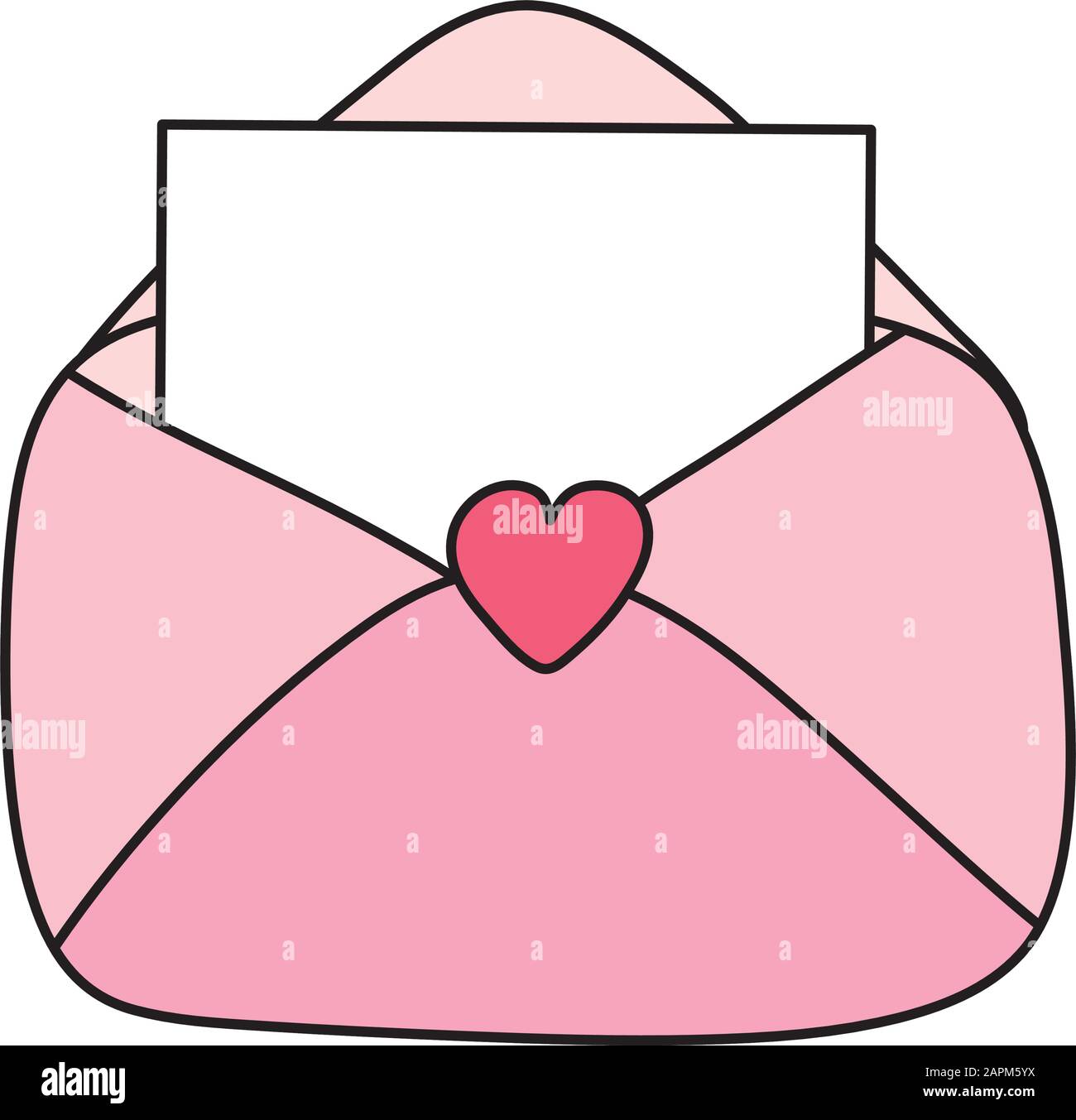 envelope mail with heart isolated icon Stock Vector Image & Art - Alamy