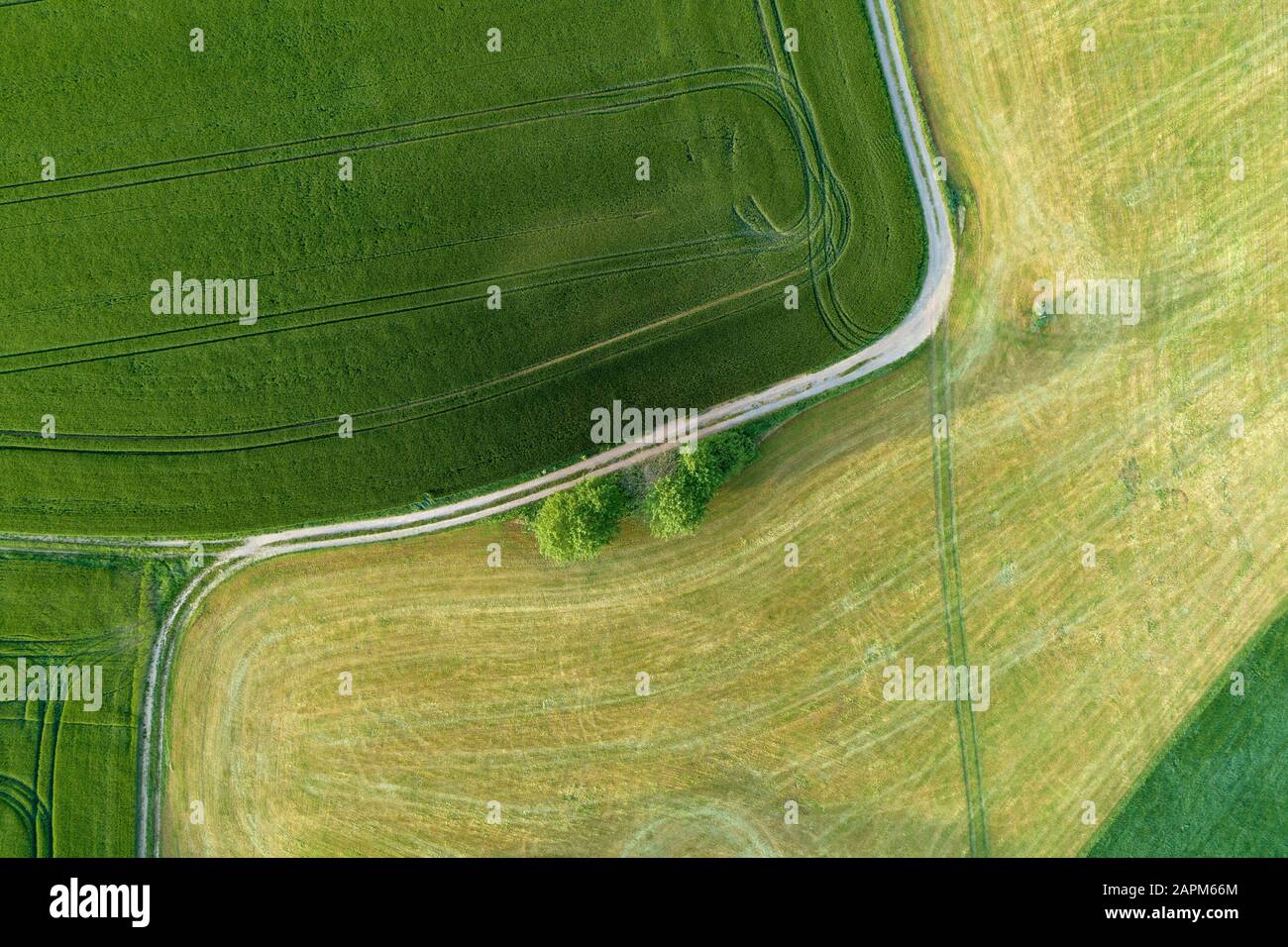 Aerial view dirt road in hi-res stock photography and images - Alamy