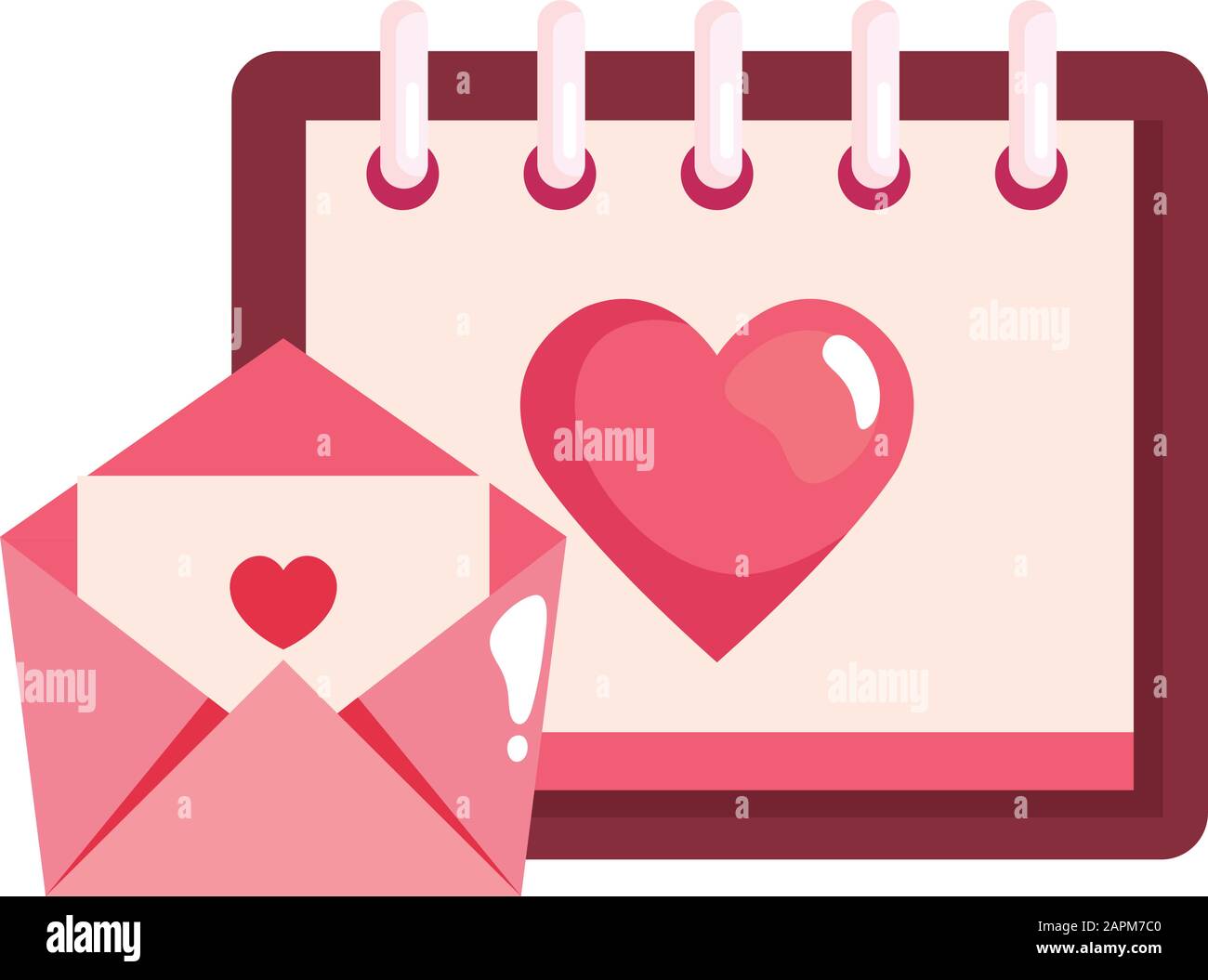 Lovely calendar date icon hi-res stock photography and images - Alamy