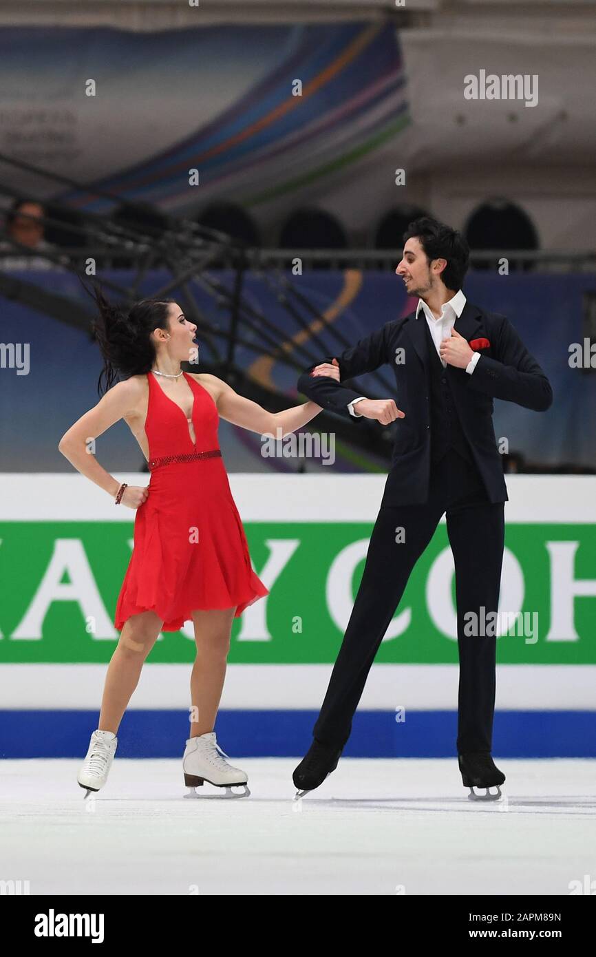 Jasmine TESSARI & Francesco FIORETTI from Italy, during Rhythm Dance ...