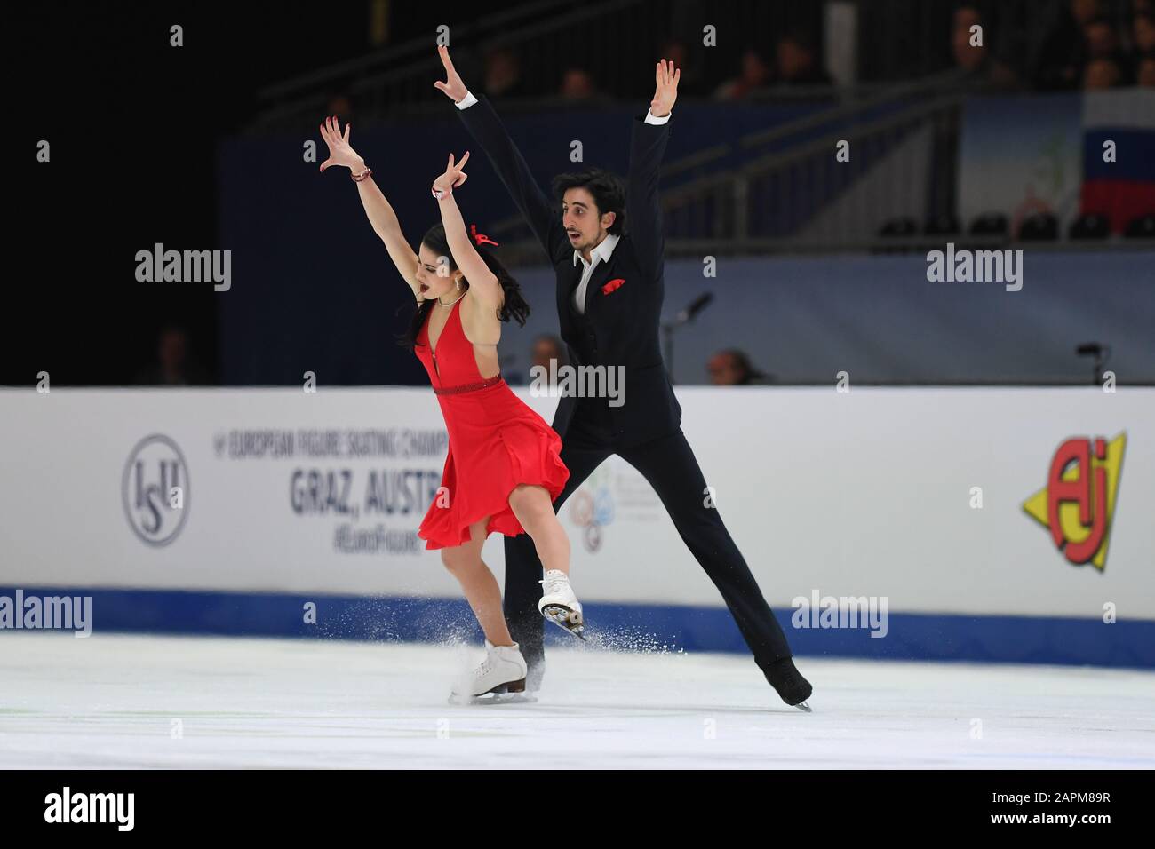 Jasmine TESSARI & Francesco FIORETTI from Italy, during Rhythm Dance ...