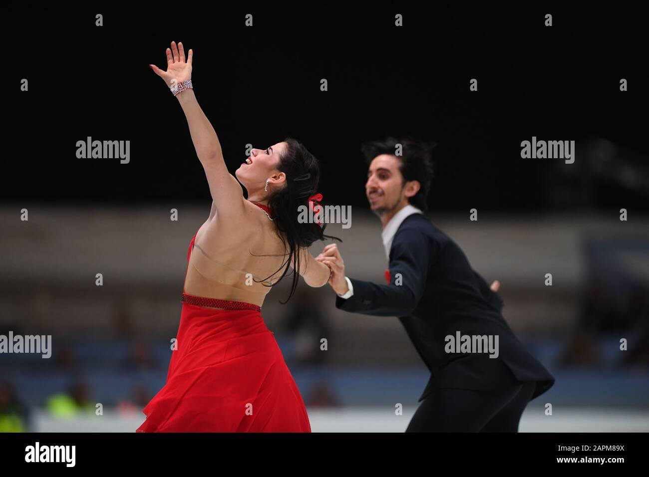 Jasmine TESSARI & Francesco FIORETTI from Italy, during Rhythm Dance ...