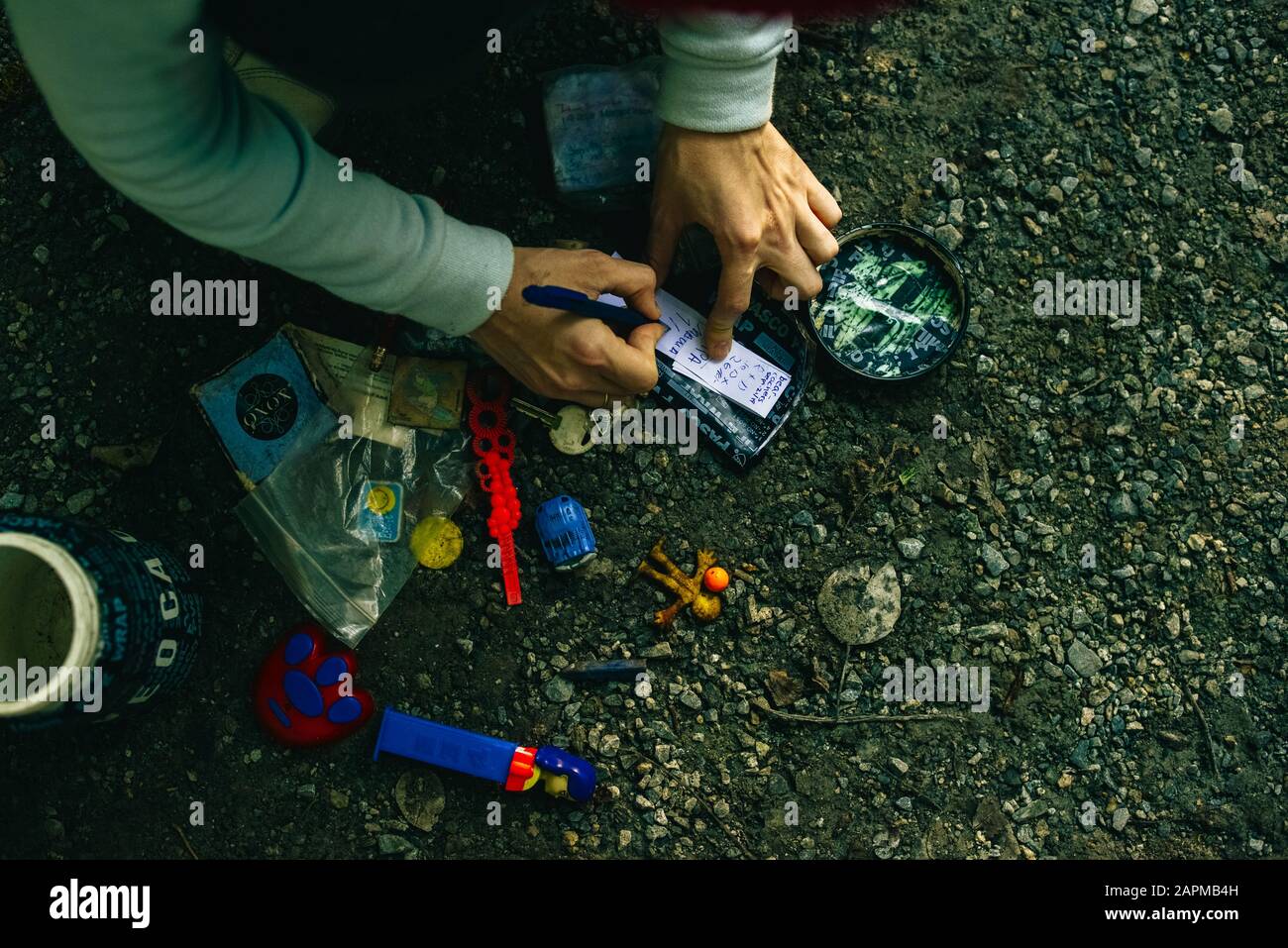 Geocache geo cache geocaching hi-res stock photography and images - Alamy