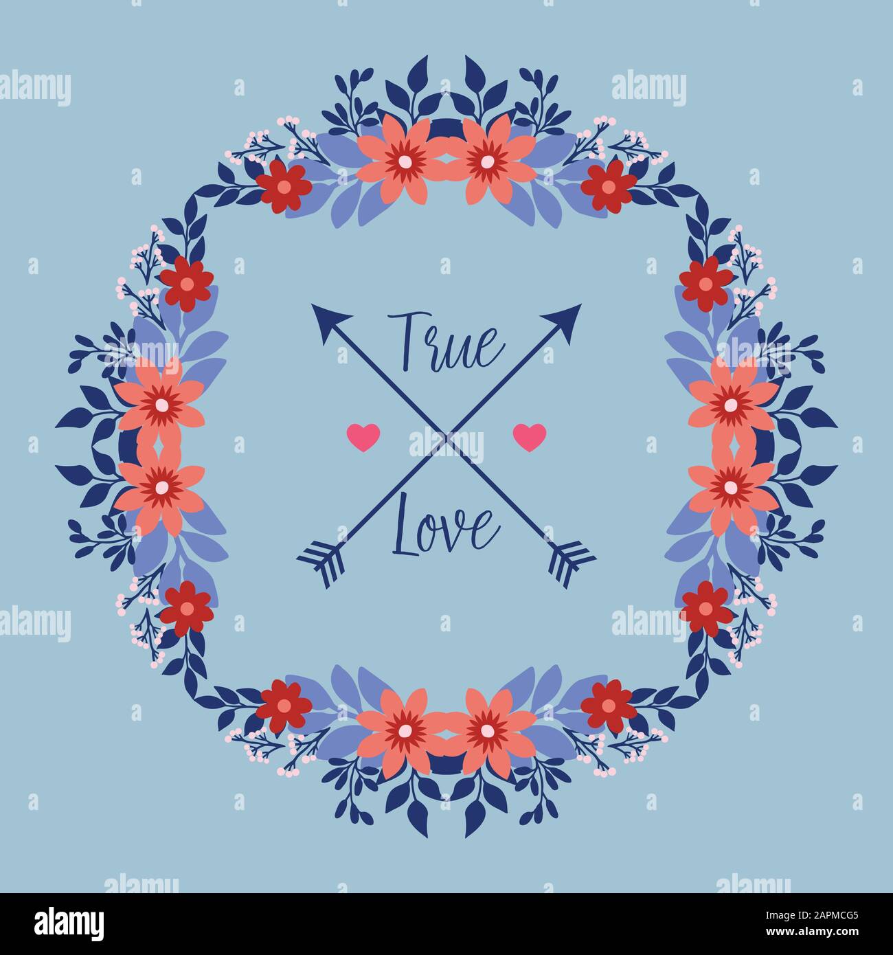 Beautiful pattern of leaf and rose flower frame, for true love ...