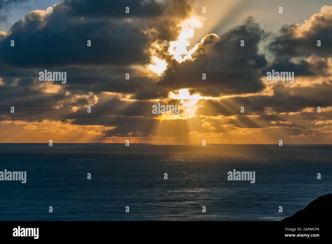 Storm Clouds, Sunset, Pacific Ocean, Golden Gate National Recreation ...