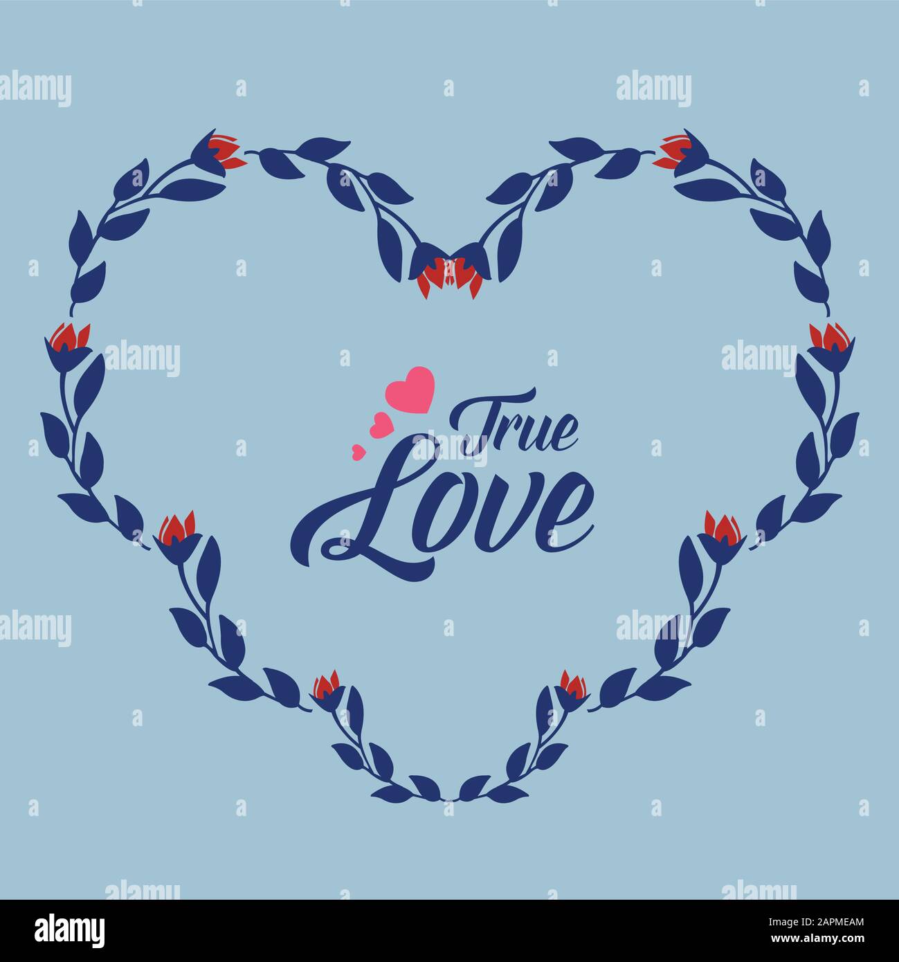 True romance poster Stock Vector Images - Alamy