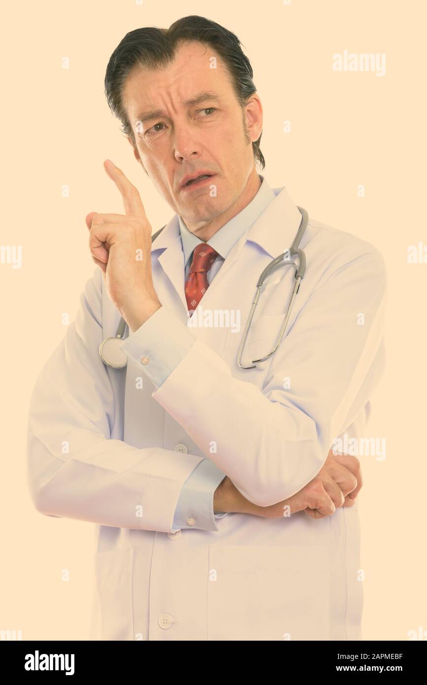 Finger raised hi-res stock photography and images - Alamy