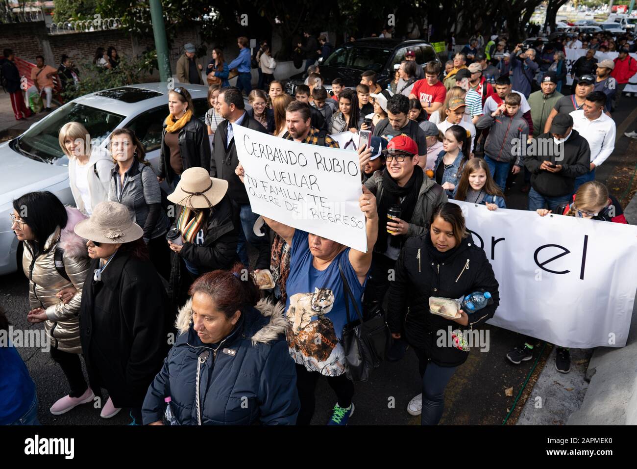 Cuernavaca, Mexico. 23rd Jan, 2020. hundreds of people attended the ...