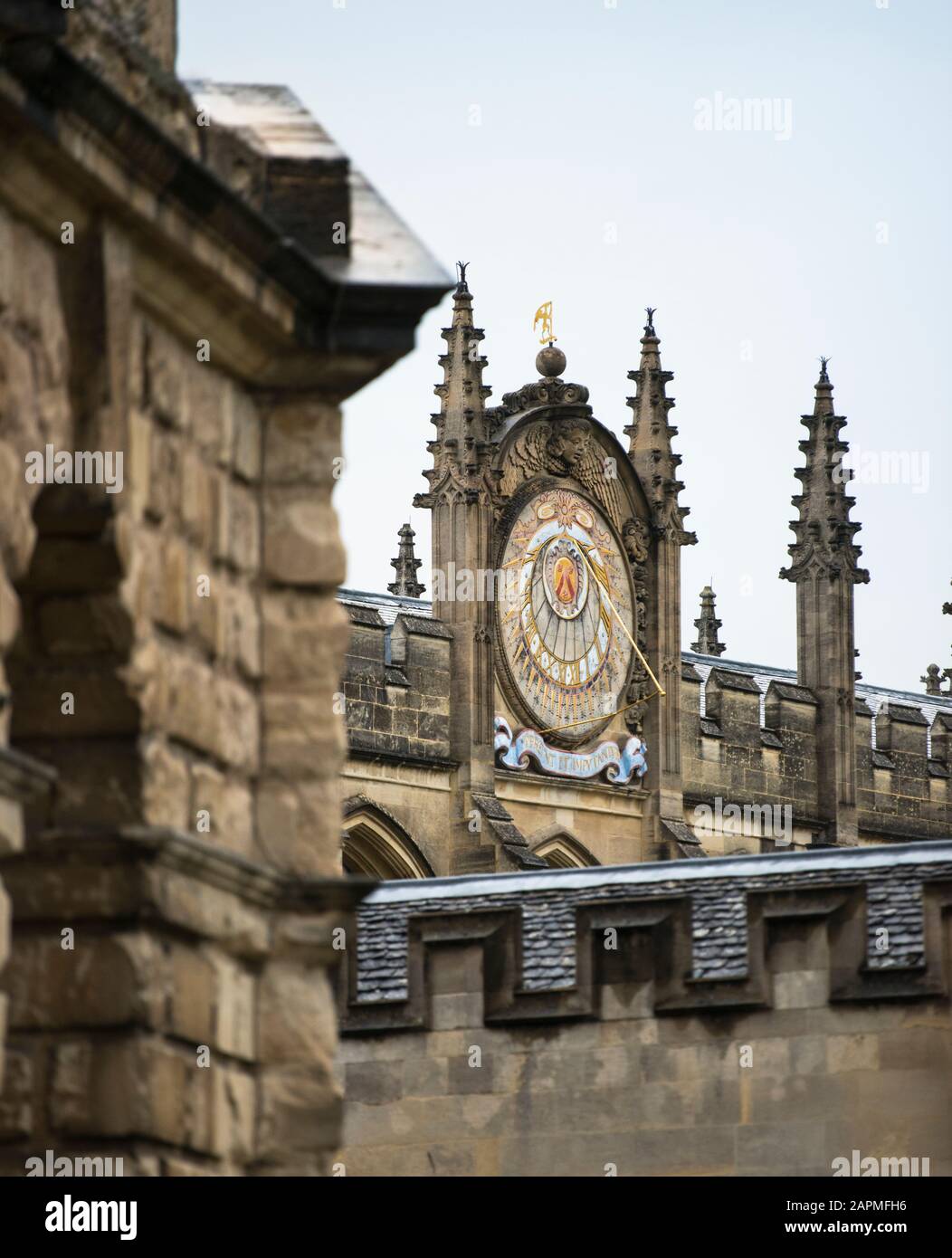 All Souls College Sun Dial, Codrington Library, Oxford, England ...