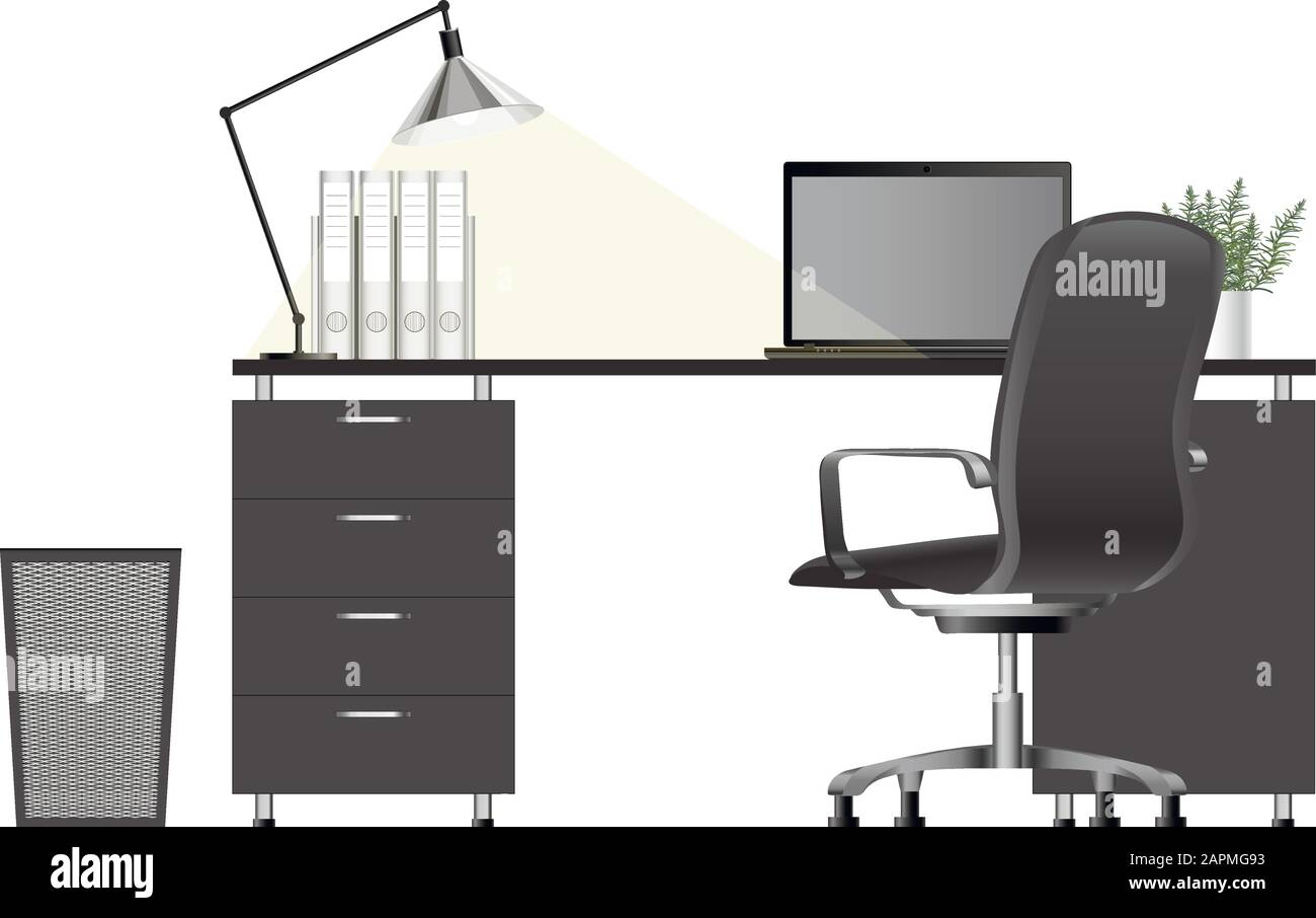 Empty corporate office Stock Vector Images - Alamy