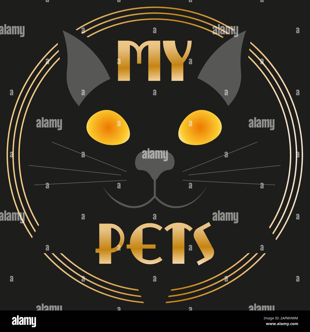 Art deco style lettering Stock Vector Images - Alamy