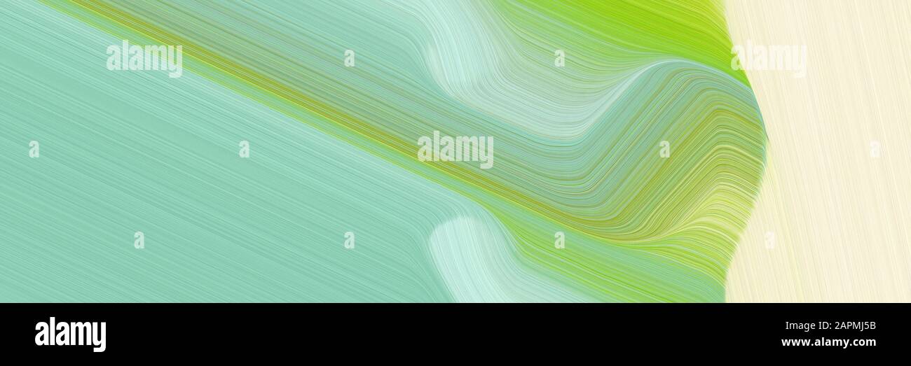 surreal banner with ash gray, antique white and yellow green colors ...