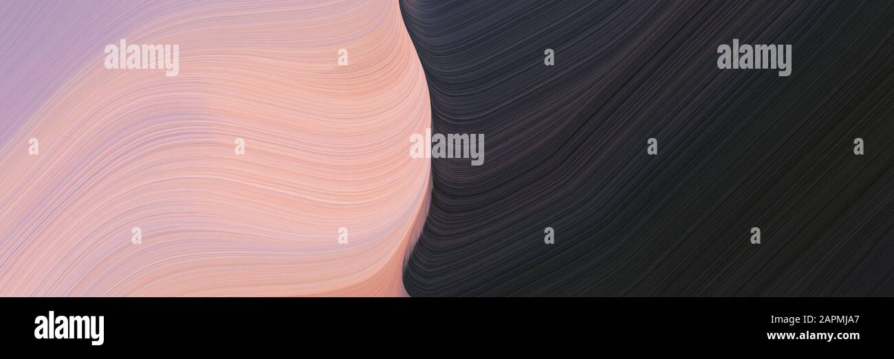 flowing horizontal header with very dark blue, baby pink and dim gray ...