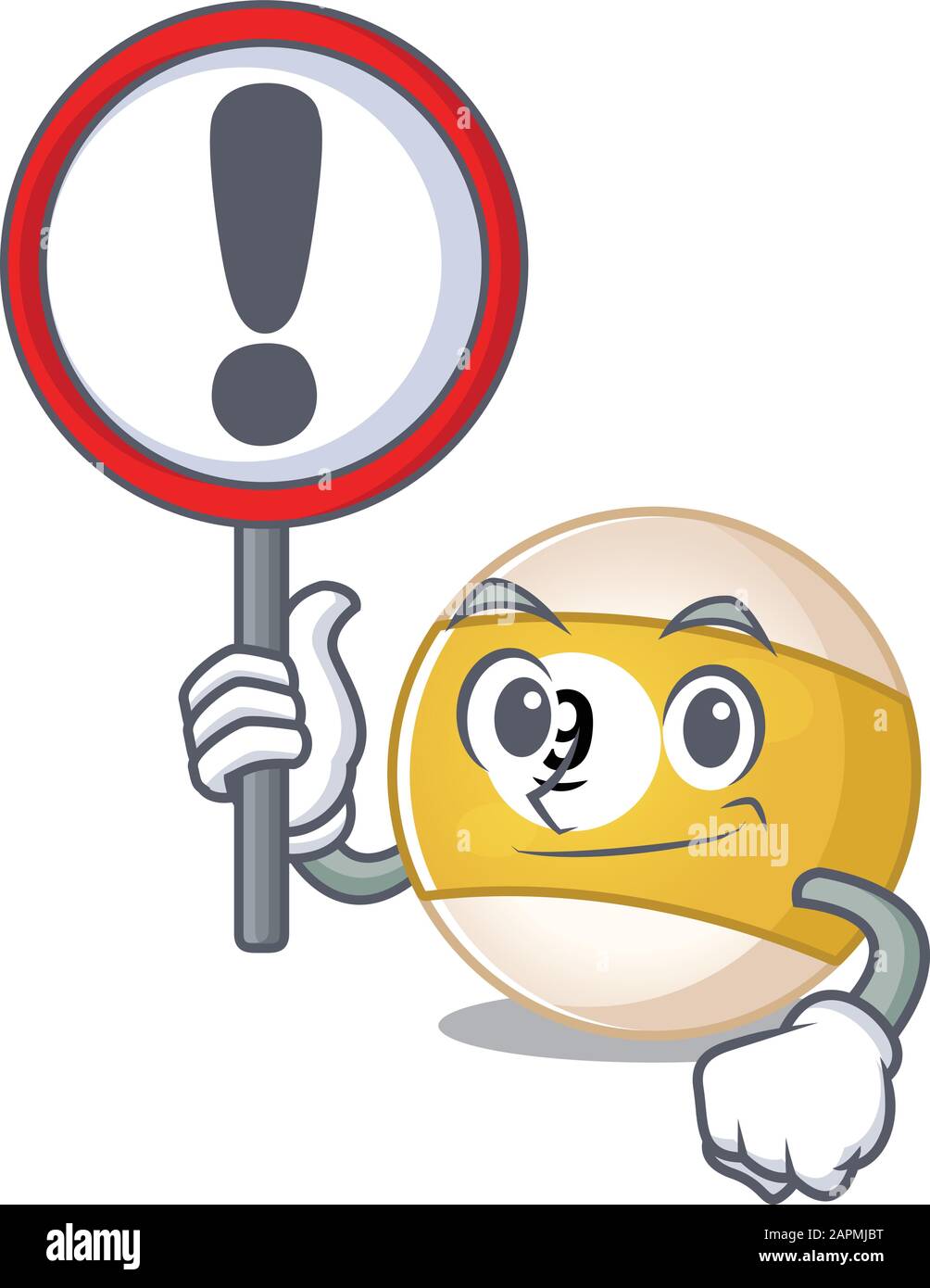 cool and funny billiard ball raised up a Sign Stock Vector Image & Art ...