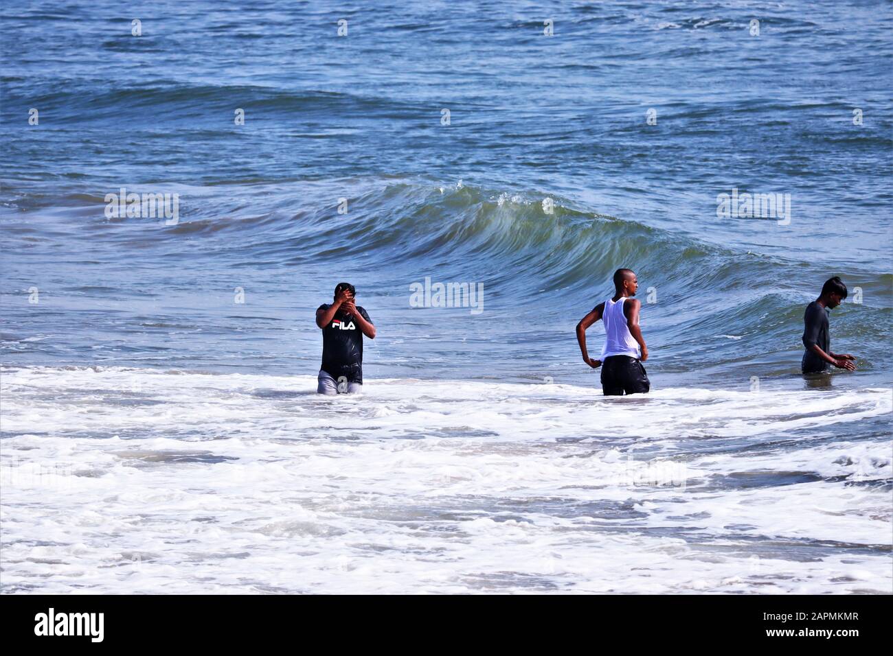 beautiful beach and tropical hind ocean ,Chennai Stock Photo - Alamy