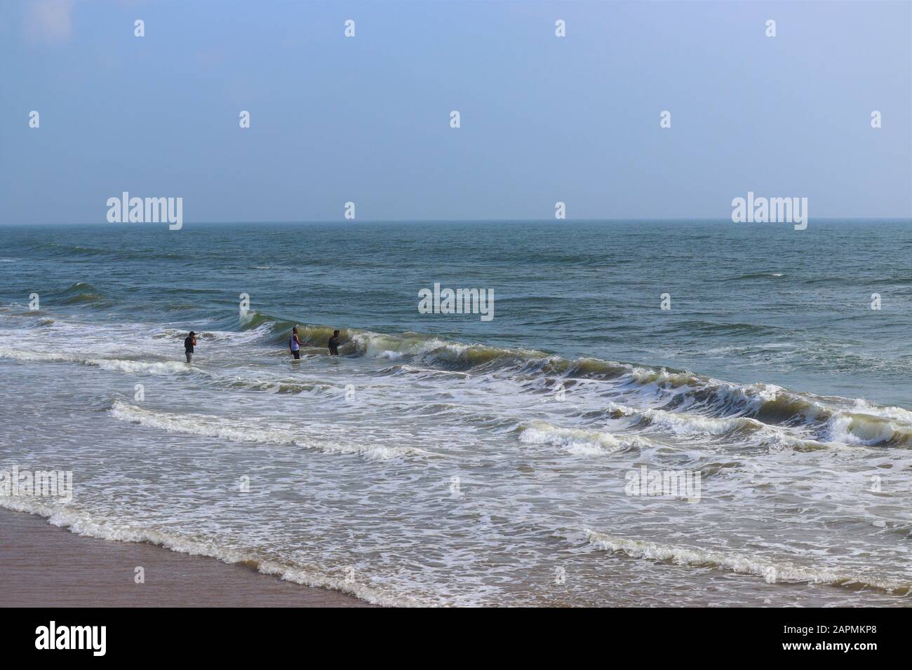 beautiful beach and tropical hind ocean ,Chennai Stock Photo - Alamy