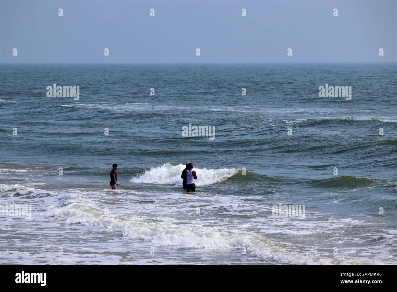 beautiful beach and tropical hind ocean ,Chennai Stock Photo - Alamy