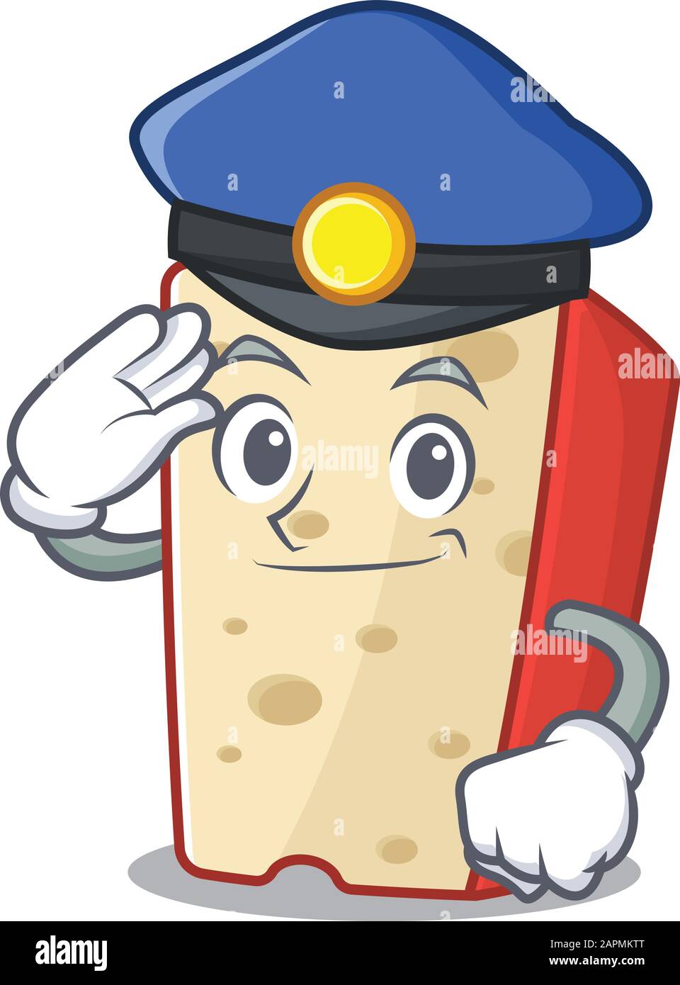 Dutch cheese Cartoon mascot performed as a Police officer Stock Vector ...