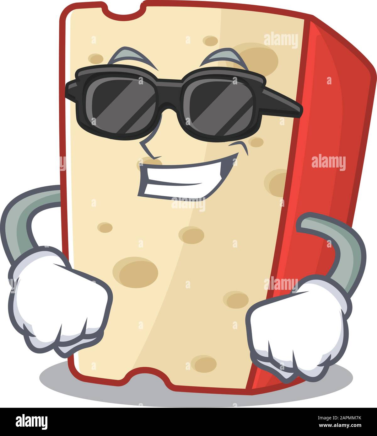 Super cool dutch cheese character wearing black glasses Stock Vector ...