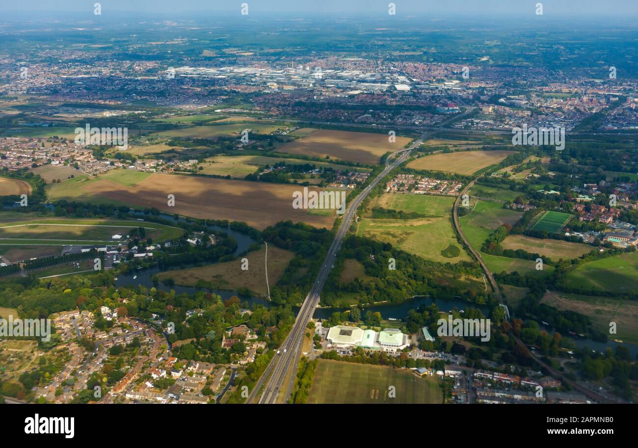 Rural settlement aerial highway hi-res stock photography and images - Alamy