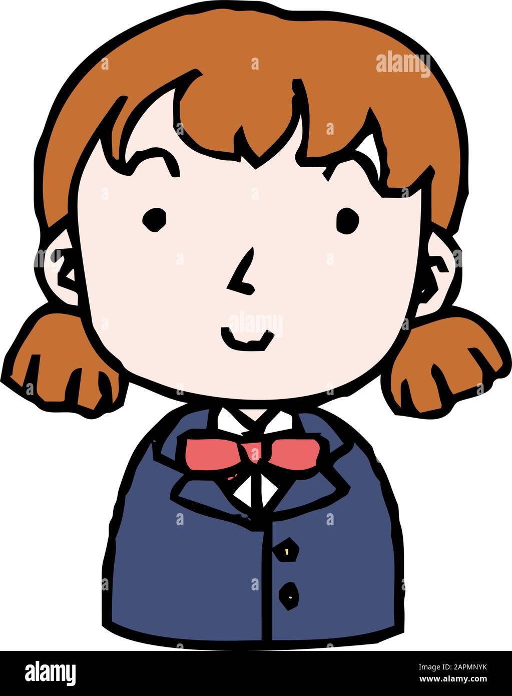 This is a illustration of Hand painted cute Smiling people icon Stock ...