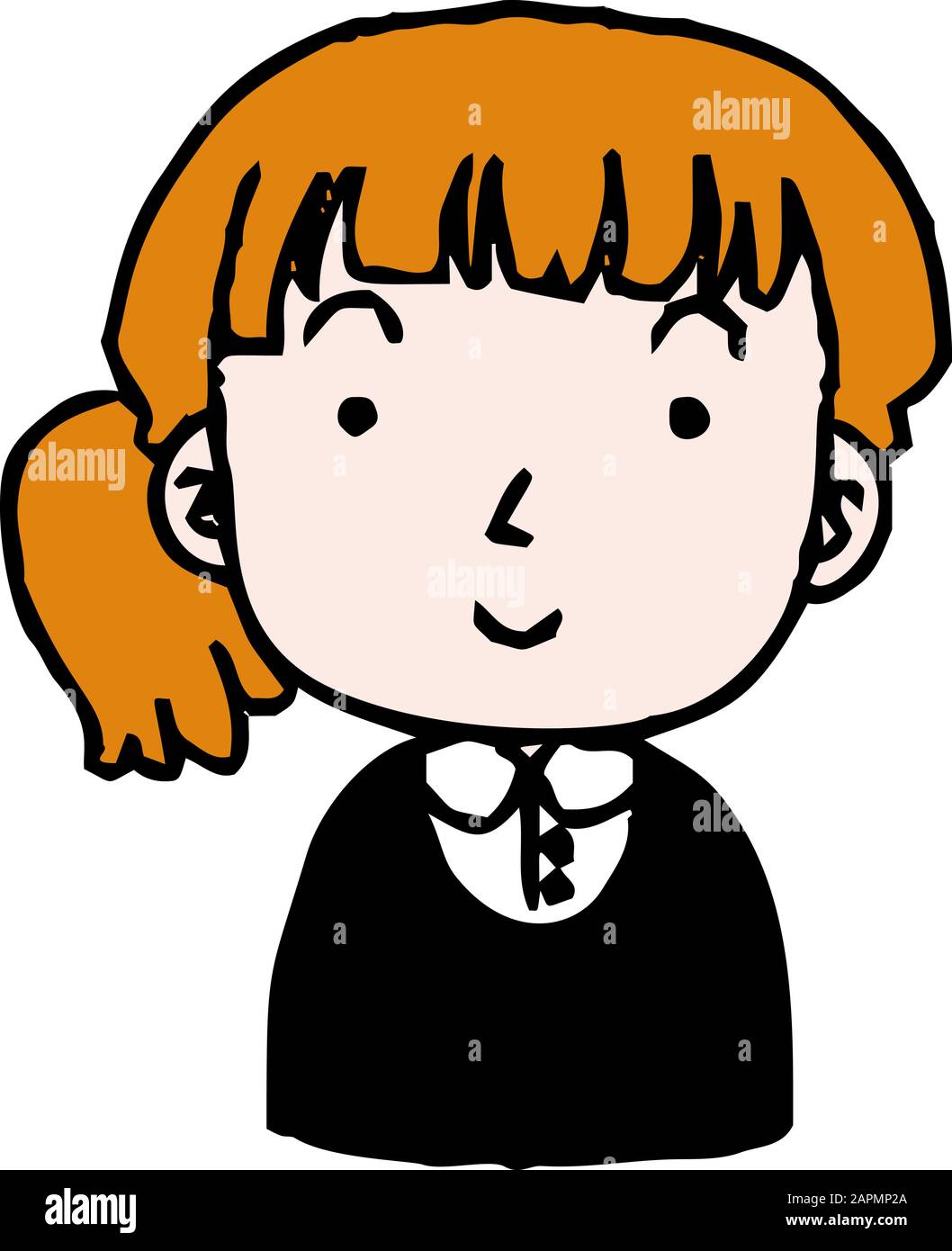 This is a illustration of Hand painted cute Smiling people icon Stock ...