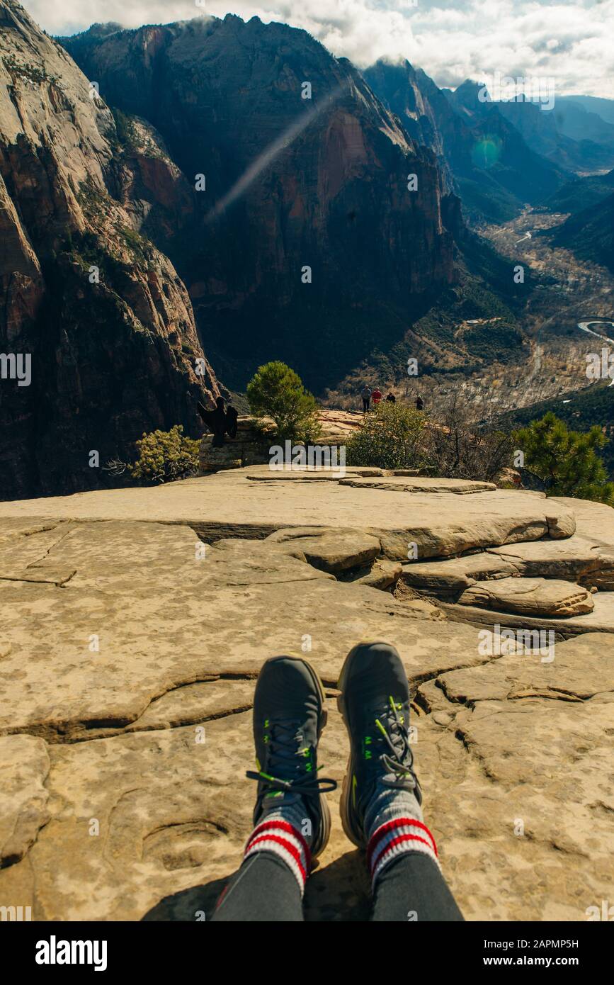 A stunning view of Zion Canyon from Observation Point, from which the ...