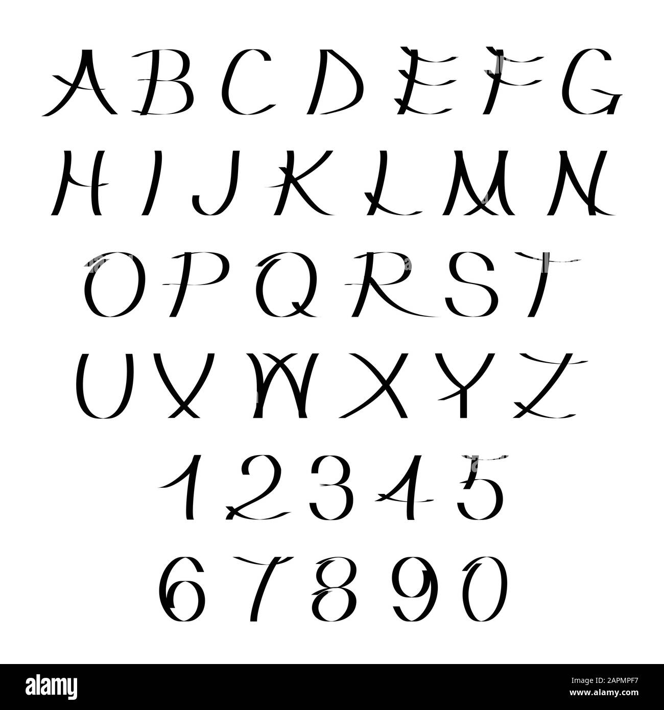 Alphabet black blackboard board Stock Vector Images - Alamy