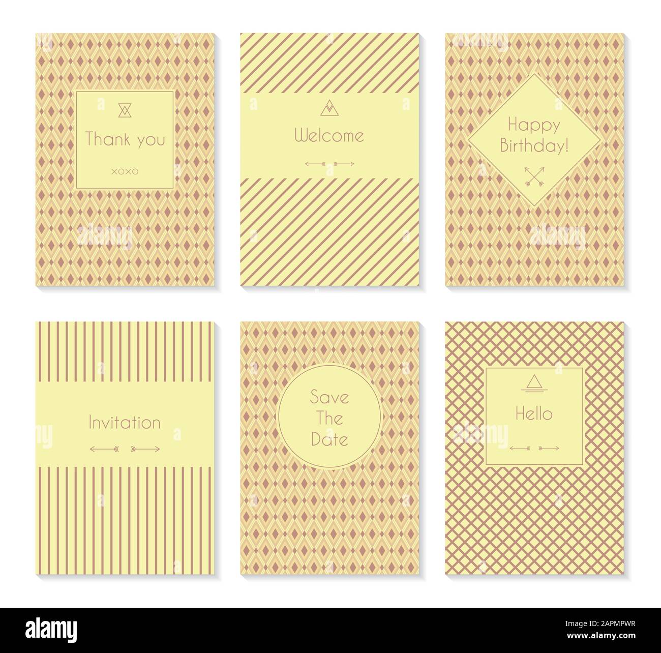 Set of vector card templates or brochures Stock Vector Image & Art - Alamy