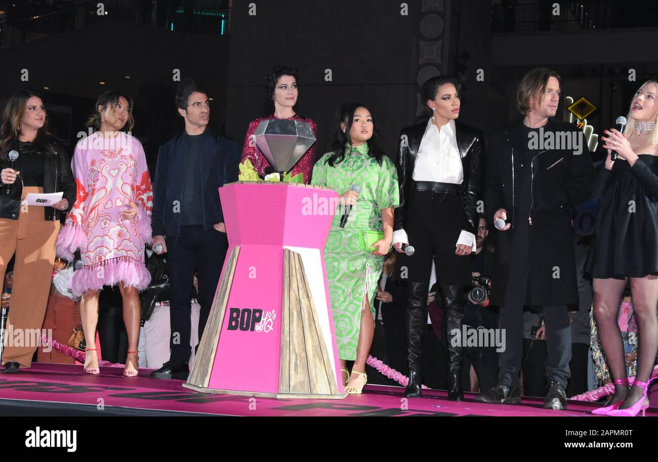 Hollywood, California, USA 23rd January 2020 (L-R) Director Cathy Yan ...