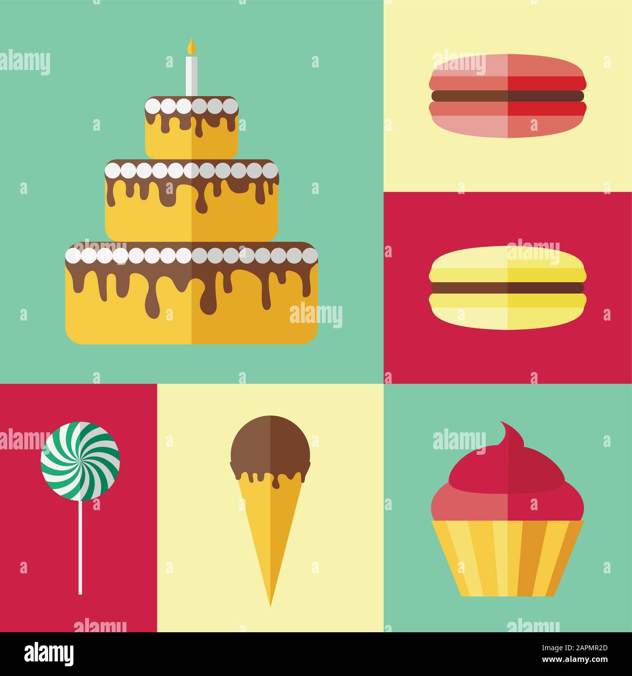 Pie cookie Stock Vector Images - Alamy