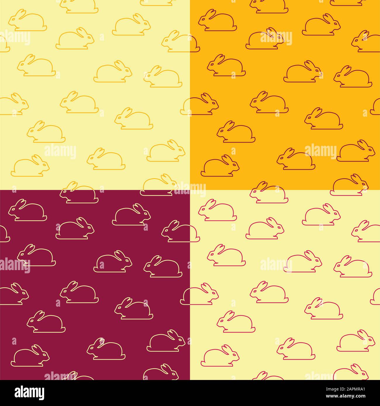 Rabbit patterns Stock Vector Images - Alamy