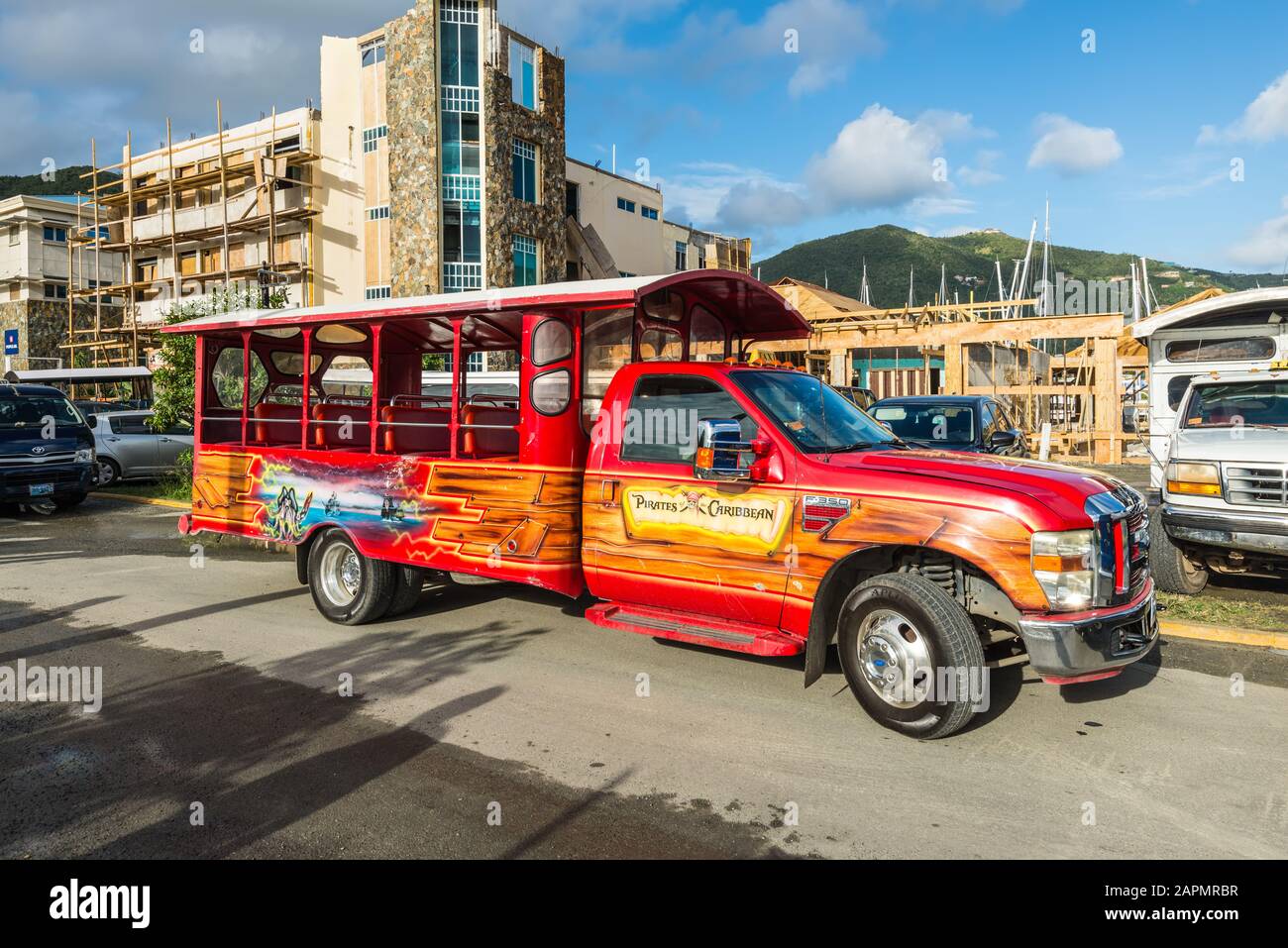 Road Town, British Virgin Islands - December 16, 2018: The colorful ...