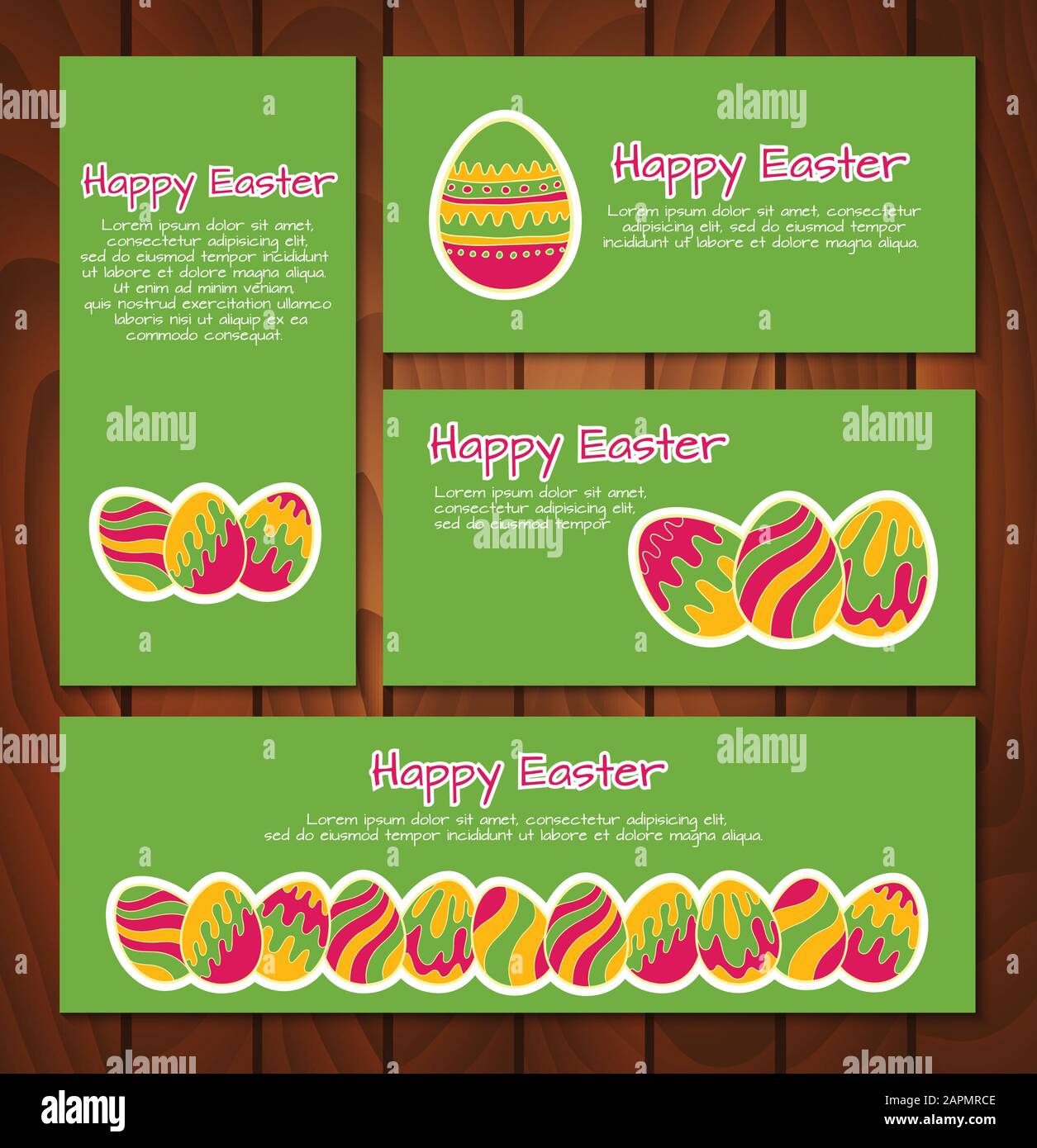 Banners eggs Stock Vector Images - Alamy
